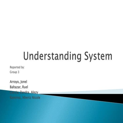 Understanding system final | PPTX