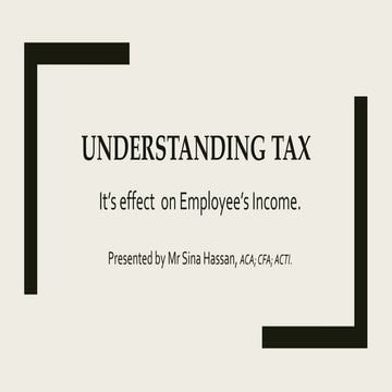 Personal Income Tax | PPTX