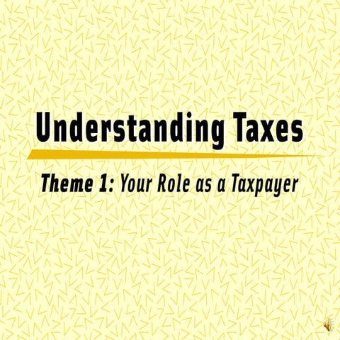 Understanding taxes narrated | PPS