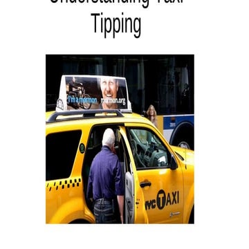 Understanding taxi tipping in new york | PPT | Business | Business and ...