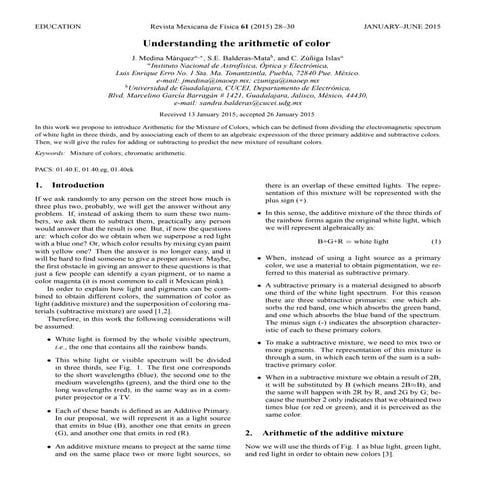 Understanding the arithmetic of color | PDF
