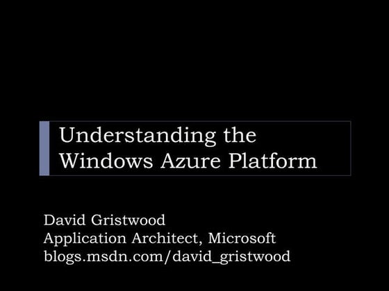 A brief history of Azure | PPTX | Cloud Computing | Internet