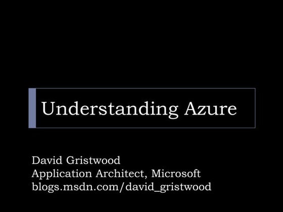A brief history of Azure | PPTX | Cloud Computing | Internet