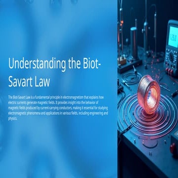 Class 12th Biot savart law | PPTX