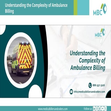 Understanding the Complexity of Ambulance Billing | PPTX