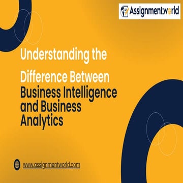 Understanding the Difference Between Business Intelligence and Business ...