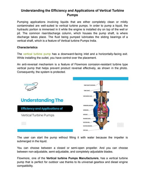 A Helpful Guide to Understanding Vertical Turbine Pumps | PPT