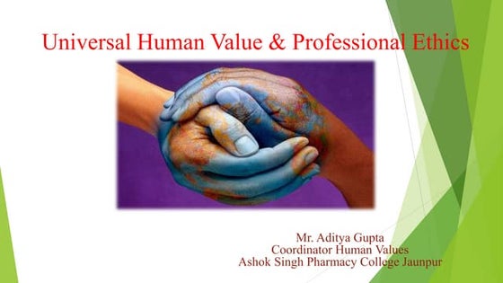 UNIVERSAL HUMAN VALUE | PPTX