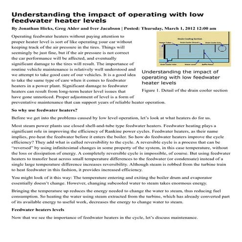 Feed water and condensate heaters | PDF