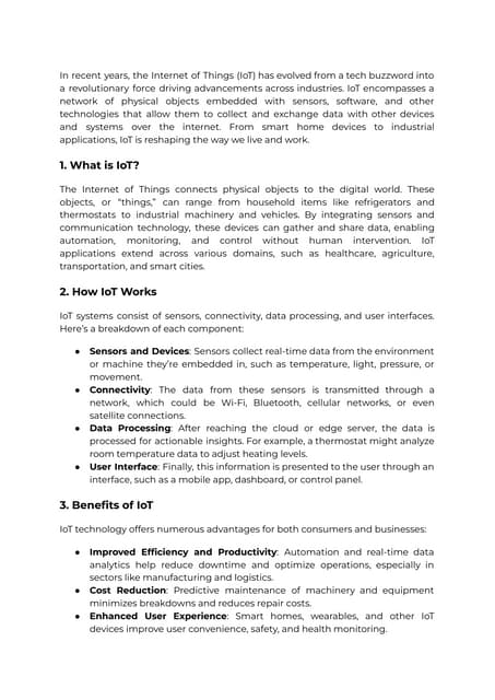 What are the benefits and disadvantages of IoT.pdf