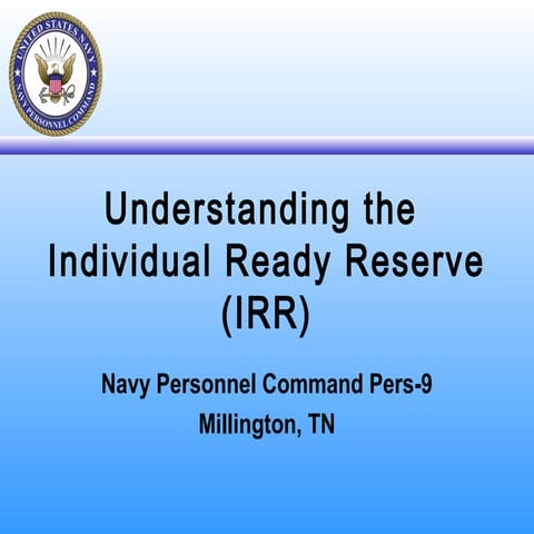 Understanding the irr_07_updated[1] | PPT