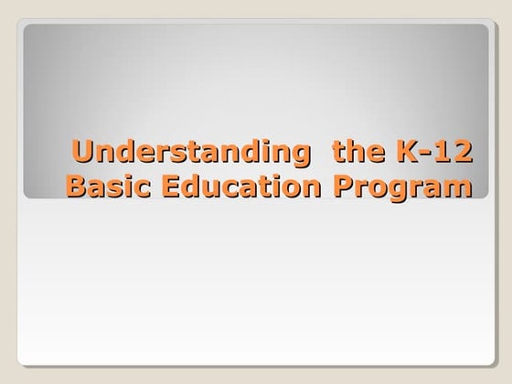 THE ENHANCED BASIC EDUCATION ACT OF 2013 (K TO 12) | PPTX | Secondary ...