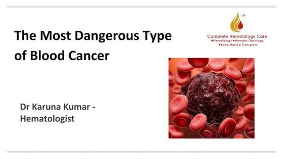 Blood Cancer Symptoms, Causes _ 3 Types of Blood Cancer | PDF