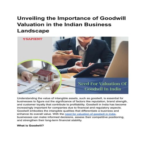 Understanding the Need for Valuation of Goodwill in India - Google Docs.pdf