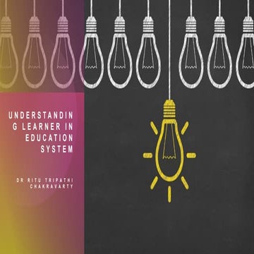 Understanding the needs of the learners | PPTX