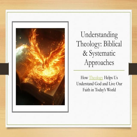 Explore Biblical & Systematic Theology Basics | PPTX