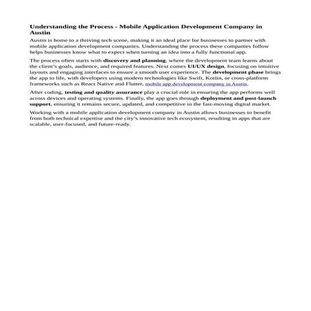The Evolution of Excellence - Mobile App Development Companies in ...