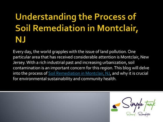 Common Soil Contaminants and Effective Remediation Strategies | PPT