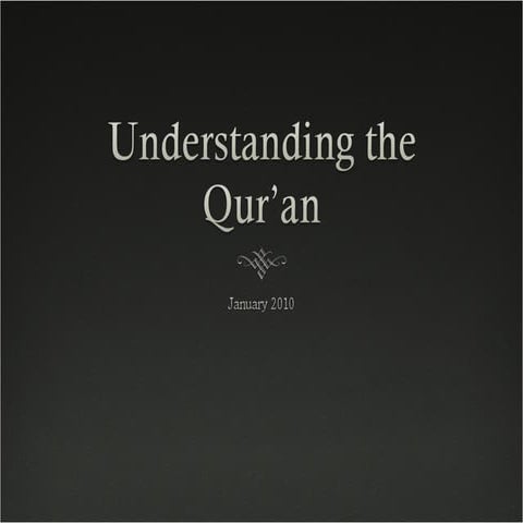 Understanding The Quran | PPT