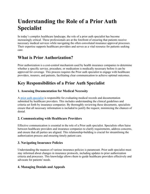 A Detailed Guide On Prior Authorization Process In RCM.pdf