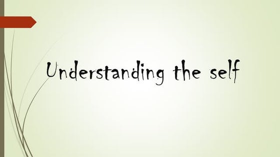 Dimensions of self concept | PPTX