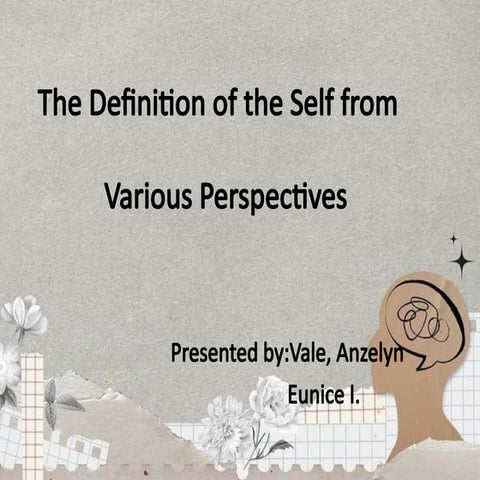 Understanding the self lesson 2 topic 1. | PPTX