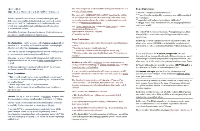Understanding the self lecture 1 - PHILOSOPHICAL PERSPECTIVES | PPTX