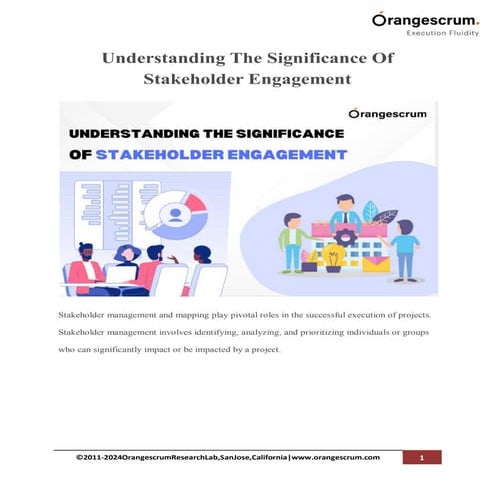 Stakeholder Engagement Plan: A Blueprint for Effective Collaboration | PDF