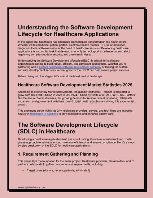 Medical Device Software Development: Key Processes and Critical Factors ...