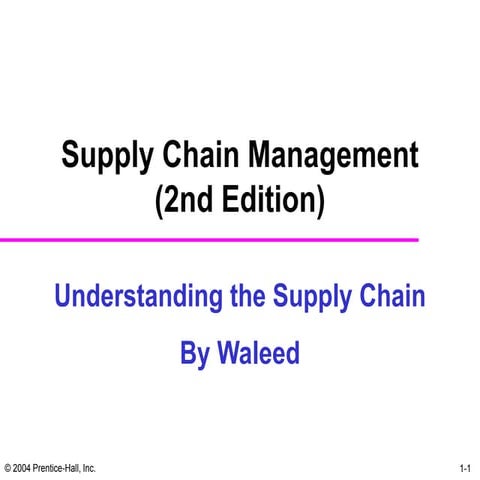 Understanding the supply chain | PPT