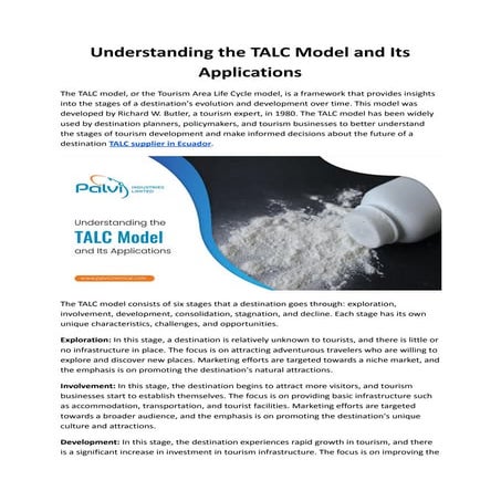 Understanding the TALC Model and Its Applications | PDF
