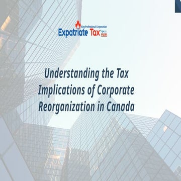 Understanding the Tax Implications of Corporate Reorganization in ...