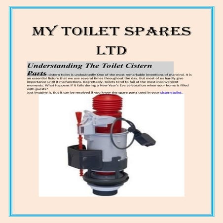 Understanding The Toilet Cistern Parts most remarkable inventions | PPT
