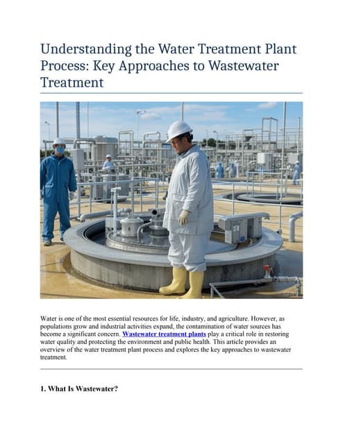 water treatment plant ppt | PPSX