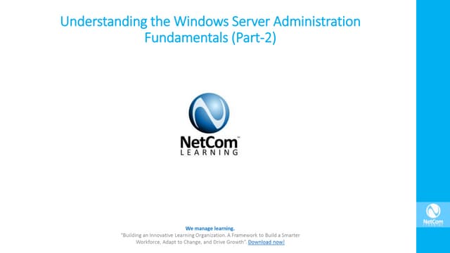 Windows server administration | PDF