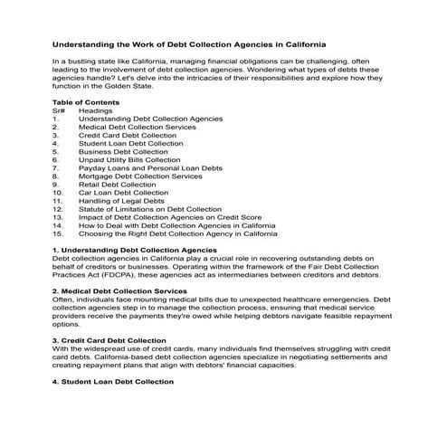 How Does The Debt Collection Agencies Work.pptx