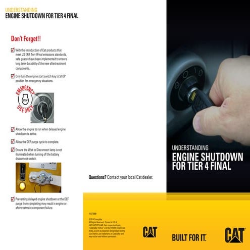 Understanding Engine Shutdown for Tier 4 Final | PDF