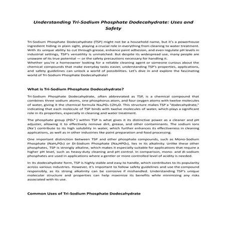 Understanding Tri-Sodium Phosphate Dodecahydrate_ Uses and Safety.pdf