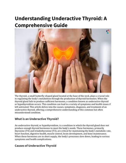 Understanding Hypothyroidism: Symptoms, Causes, and Treatments | PPTX