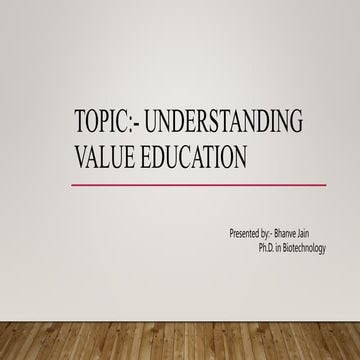 understanding valuue education human values.pptx | Free Download