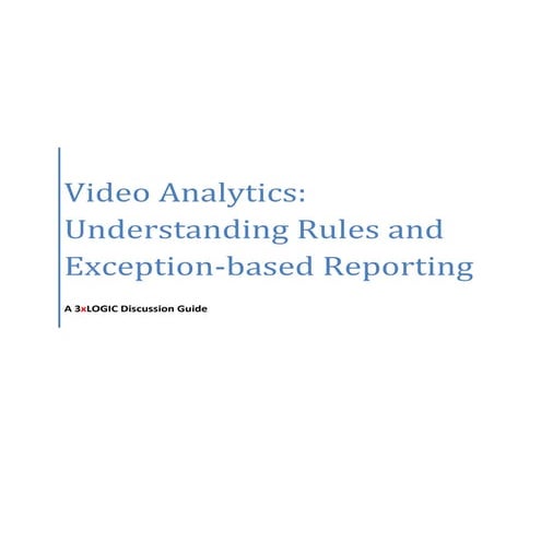 Understanding Video Analytics | PDF