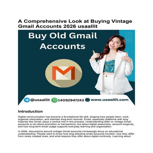 Understanding Vintage Gmail Accounts in a Digital Learning ContextWhat ...