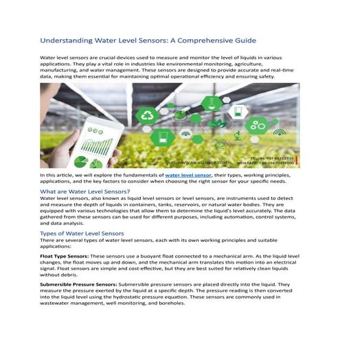 Understanding Water Level Sensors A Comprehensive Guide.pdf