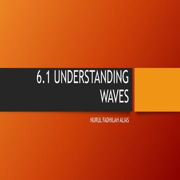 Understanding waves | PPTX