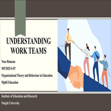 Understanding work teams...presentation... | PDF