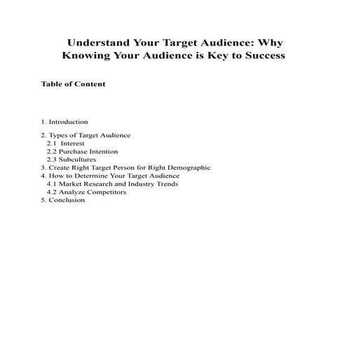 Understanding Your Target Audience_ Why Knowing Your Audience is Key to ...