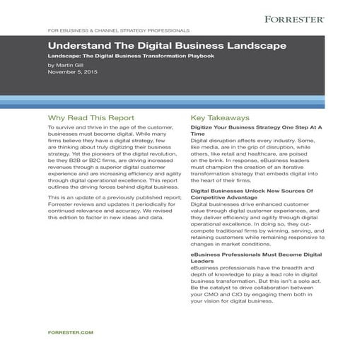 Understand the digital business landscape | PDF