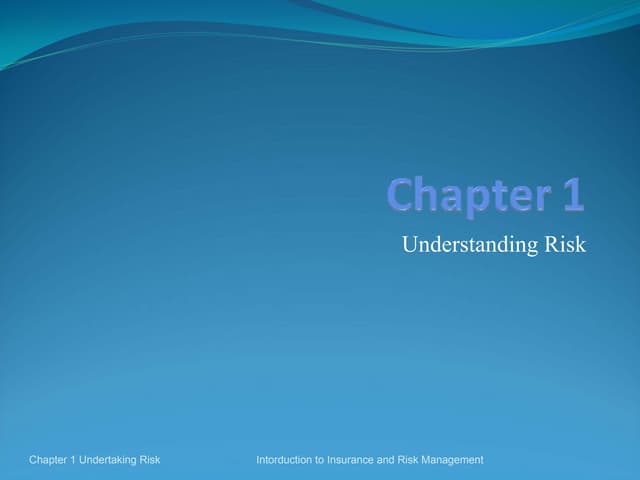 Introduction to risk management | PPT