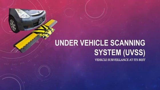 Vehicle Scanning System | PDF