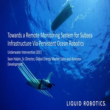 Towards a Remote Monitoring System for Subsea Infrastructure Via ...
